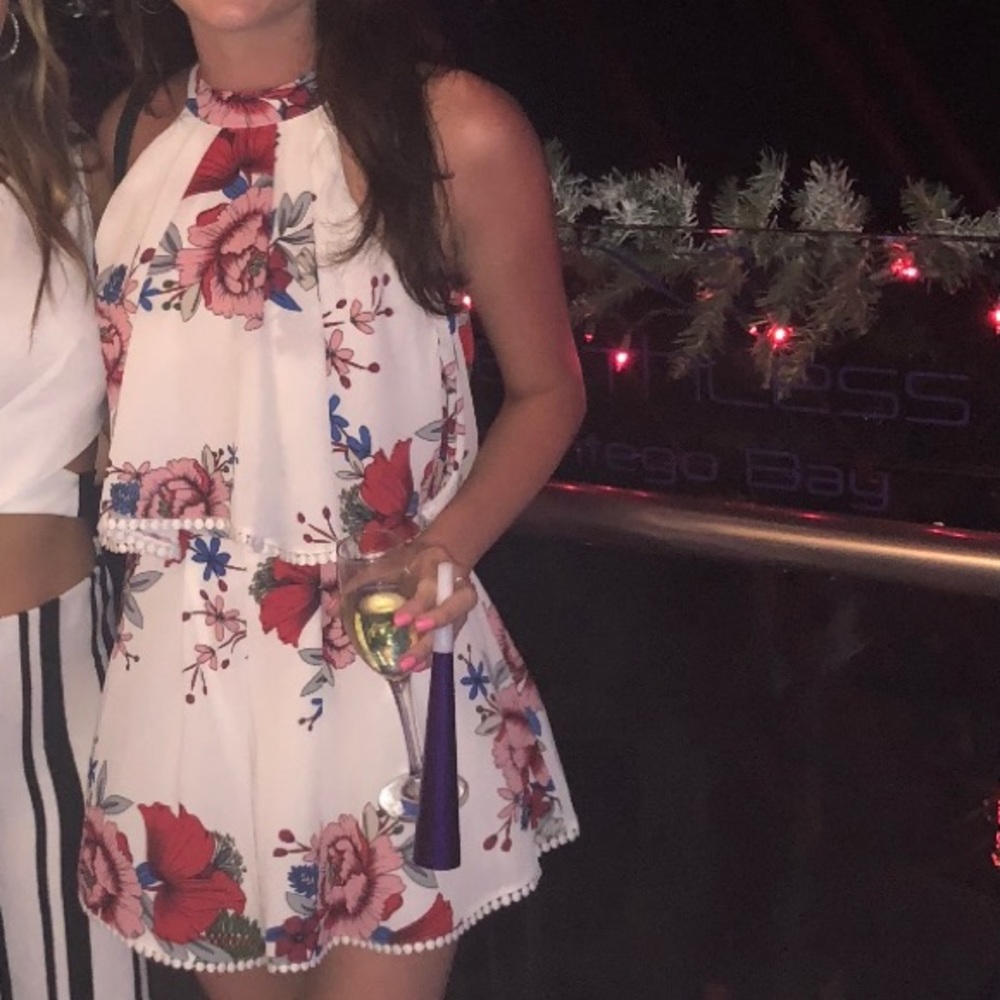 Debbie Debbie By Angel Who - White Floral Romper - Gem